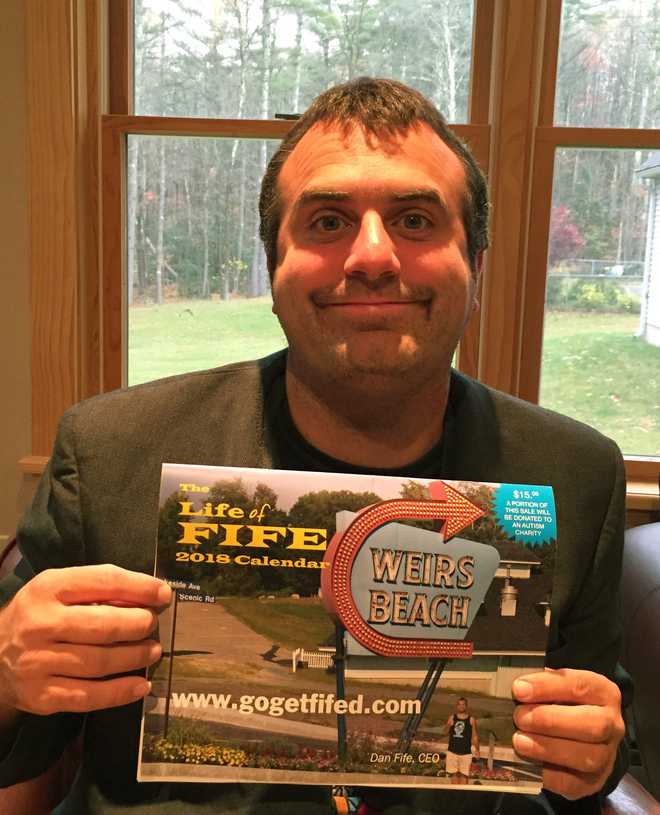 Laconia man launches calendar to support autism charities