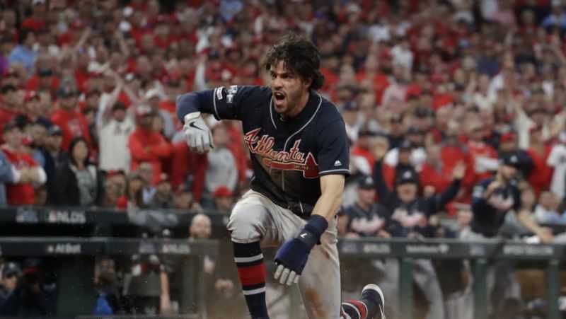 Braves rally in 9th, beat Cards 3-1, lead NLDS 2-1