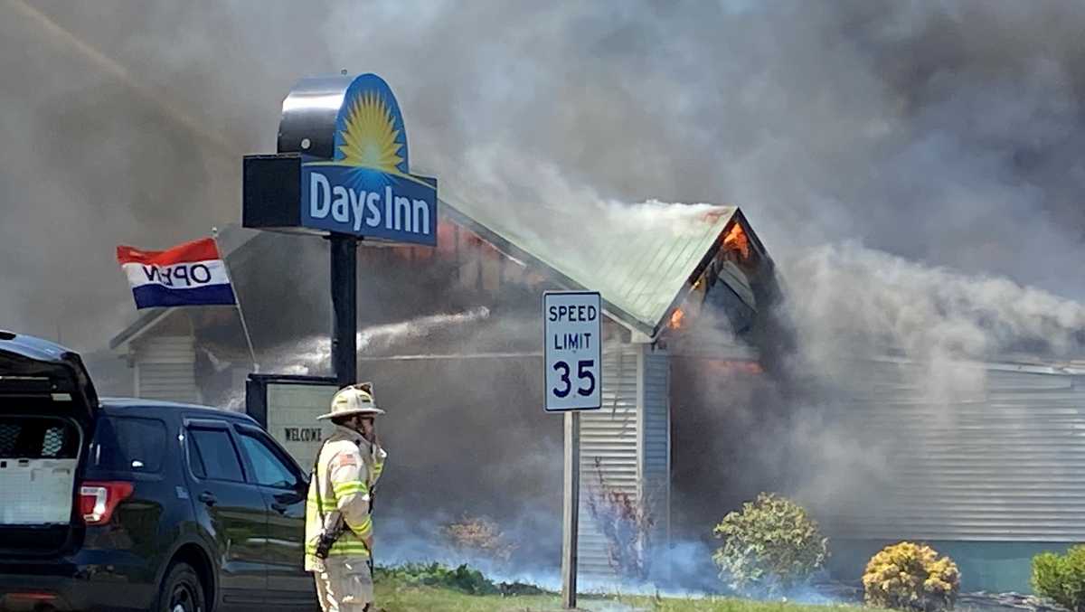 Kittery, ME, hotel fire: Fire under control at Days Inn on Route 1