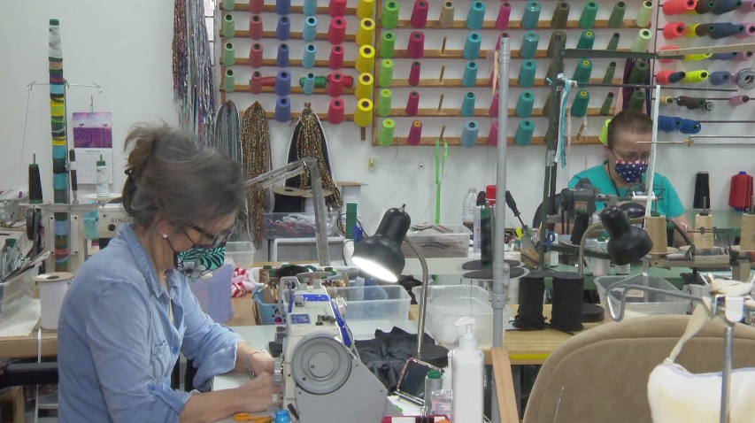 Blue Sky Design Studio turns from making swimwear to protective gear ...