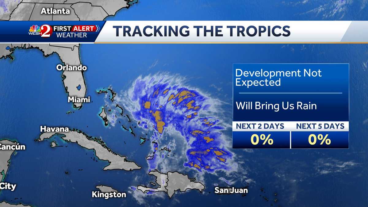 Tropical moisture to bring weekend rain