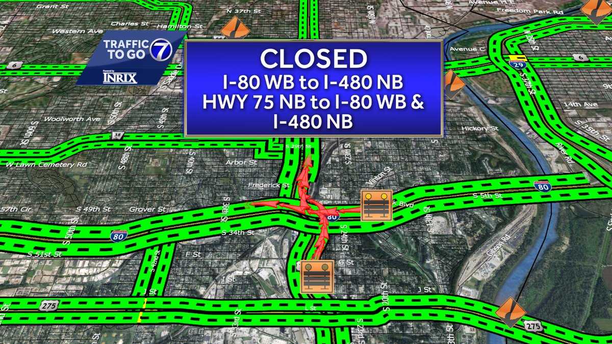 Bridge work shutting down some access to I-480, I-80