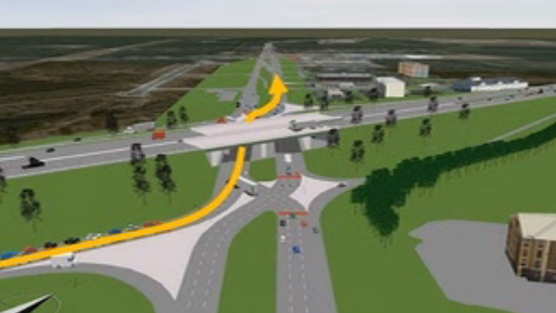Diverging Diamond Interchange opens today