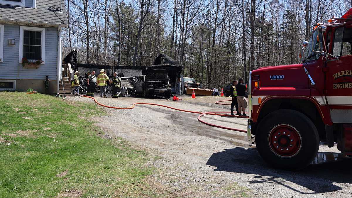 Garage fire at Warren home leaves one dead, Maine officials say