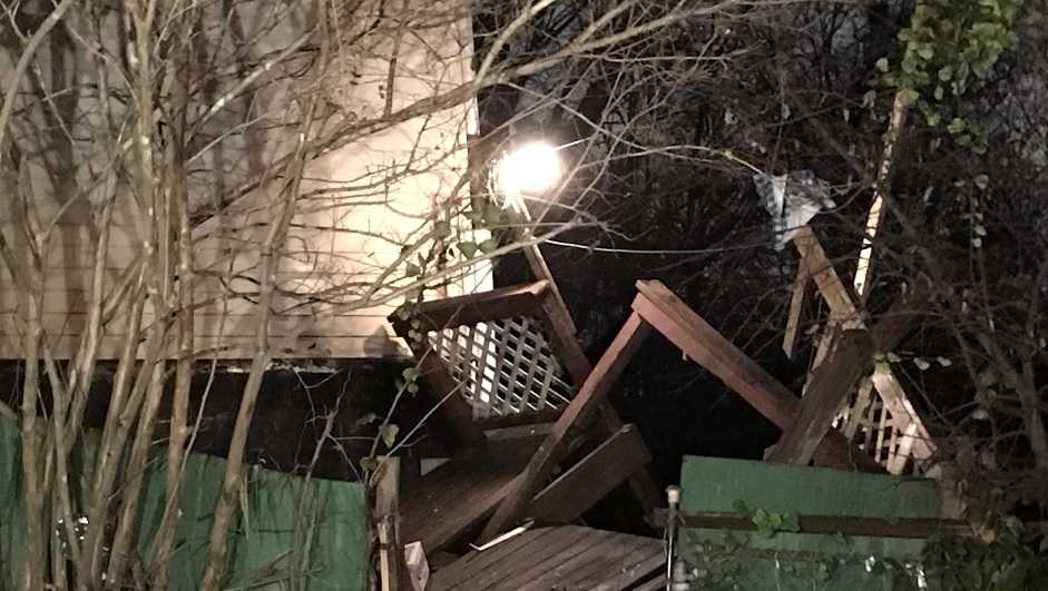 Deck collapse injures 9 people Saturday night