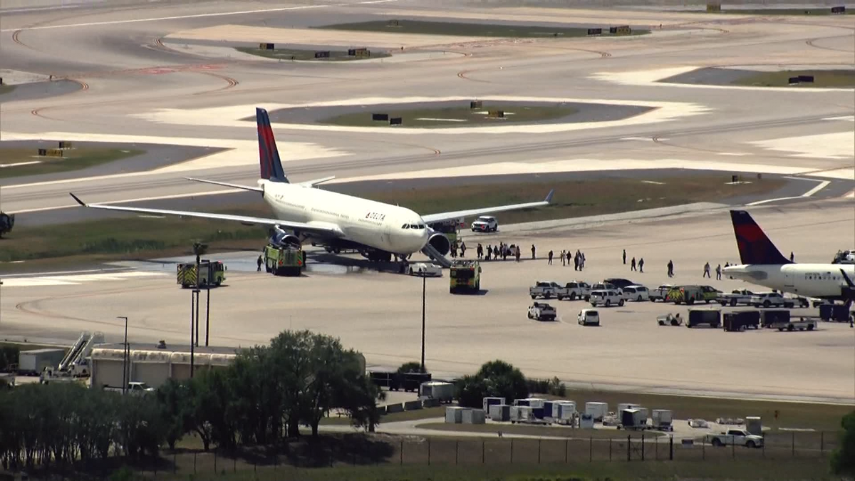 Passengers thankful to be safe after Delta plane catches on fire