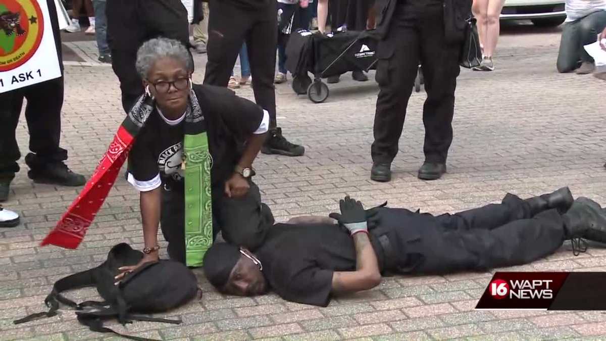 8 minutes 46 seconds of silence punctuates Jackson rally