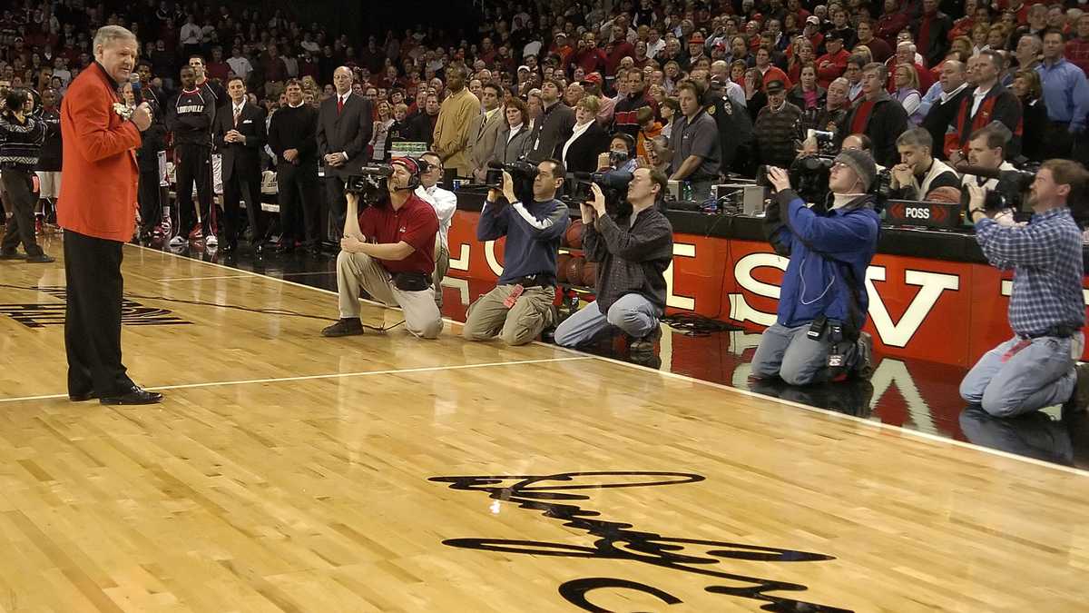 Photos of Denny Crum during his historic career in Louisville