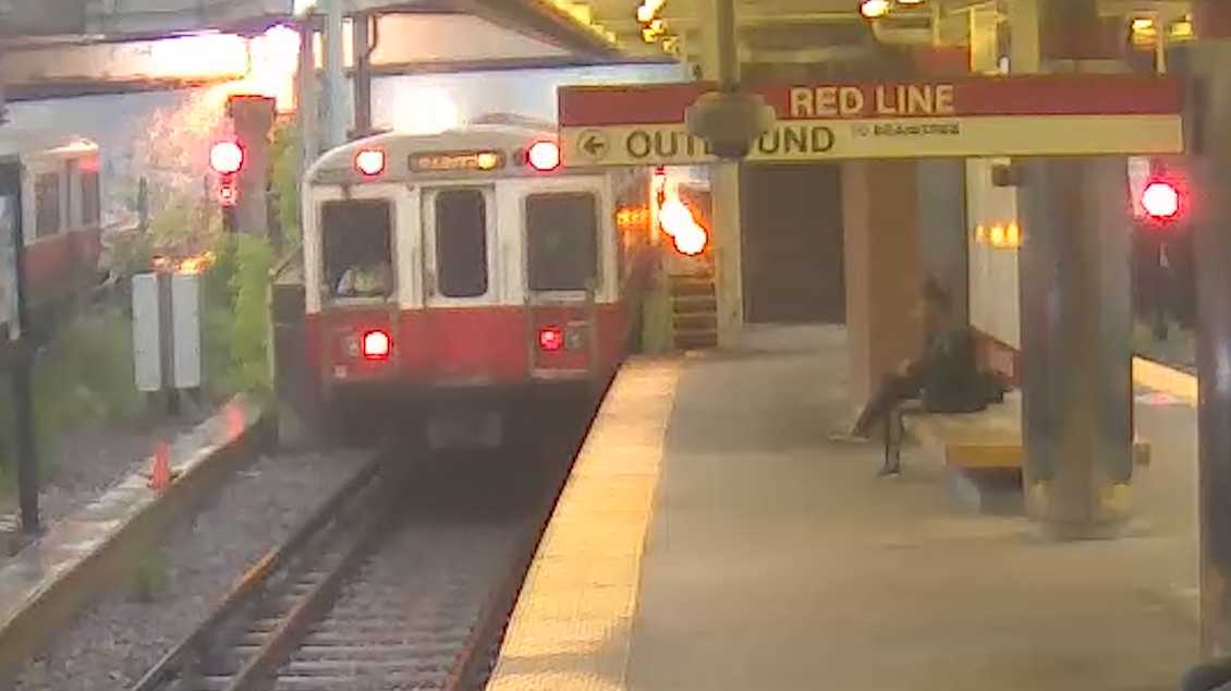 Sparks fly in video of MBTA Red Line June 11 derailment