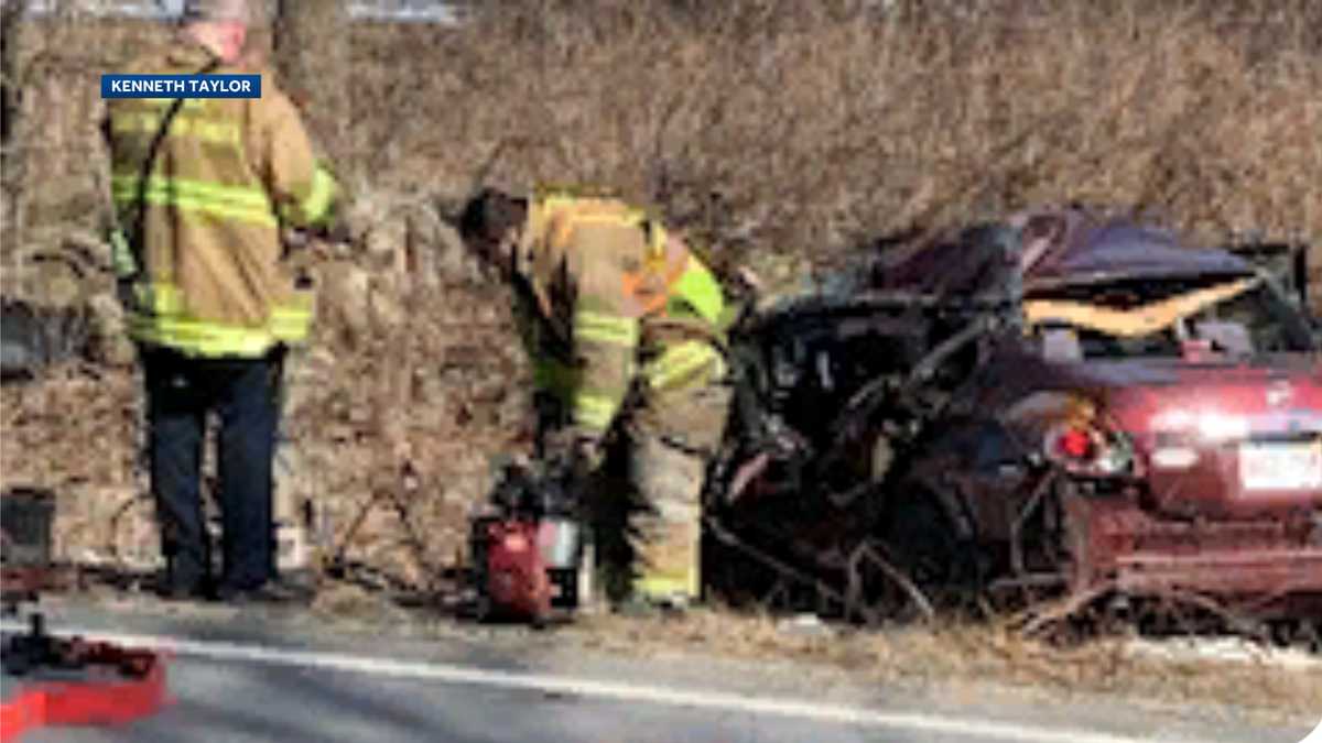 Driver Hospitalized After Car Veers Of Road Hits Tree In Derry