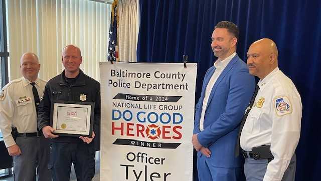 Baltimore County police detective receives Do Good Heroes award