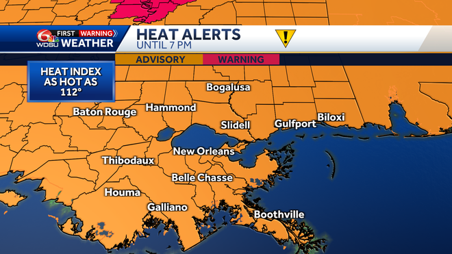 Very hot conditions with low rain chances