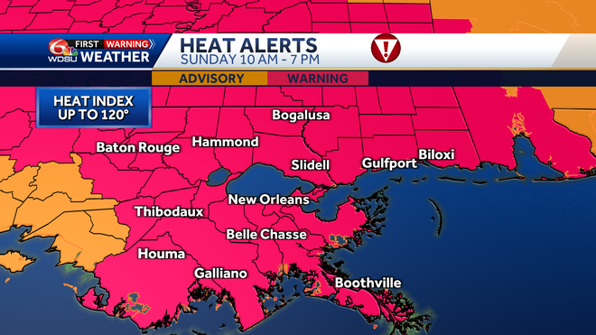 Hot! More heat alerts for Sunday