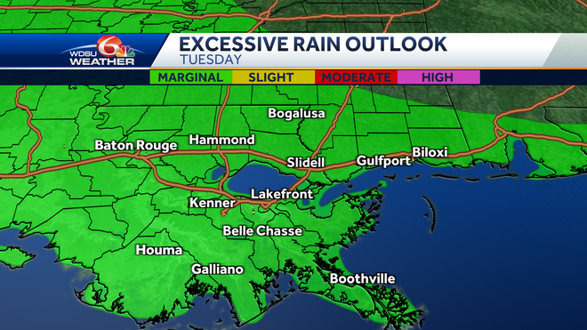 New Orleans weekend forecast storms heat humidity