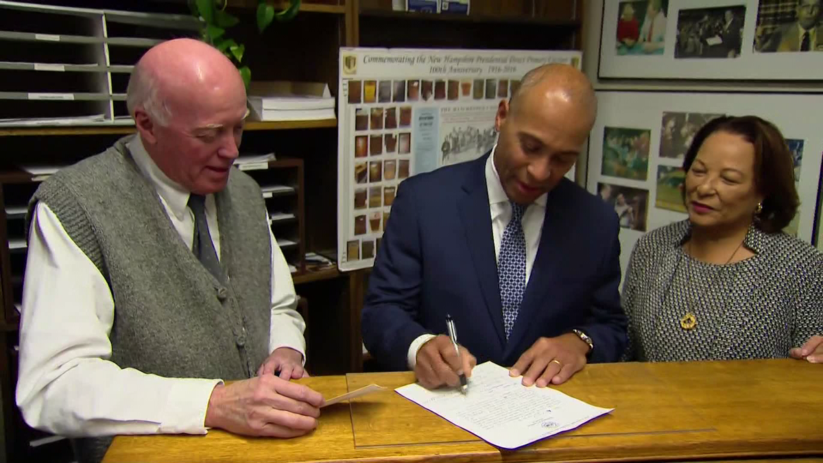 Deval Patrick signs papers to enter presidential race
