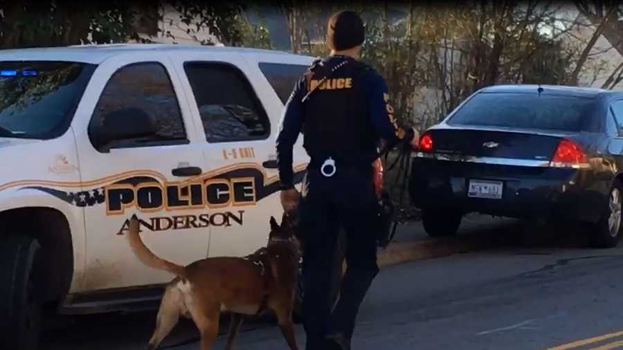 Pictures from the scene of search for missing child in Anderson