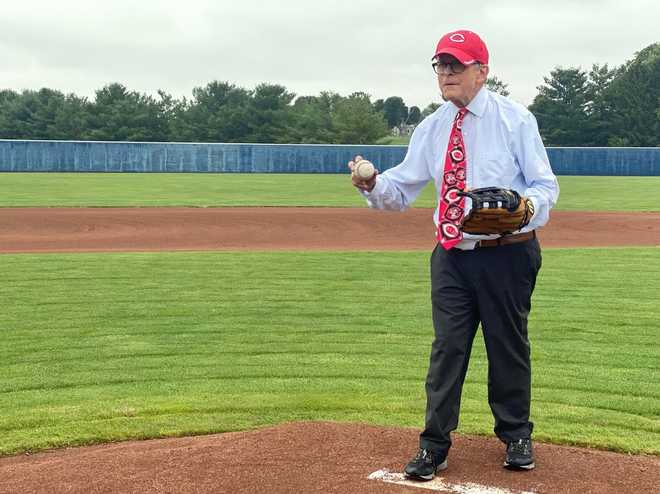 Gov. DeWine throws virtual Opening Day first pitch for Cincinnati Reds