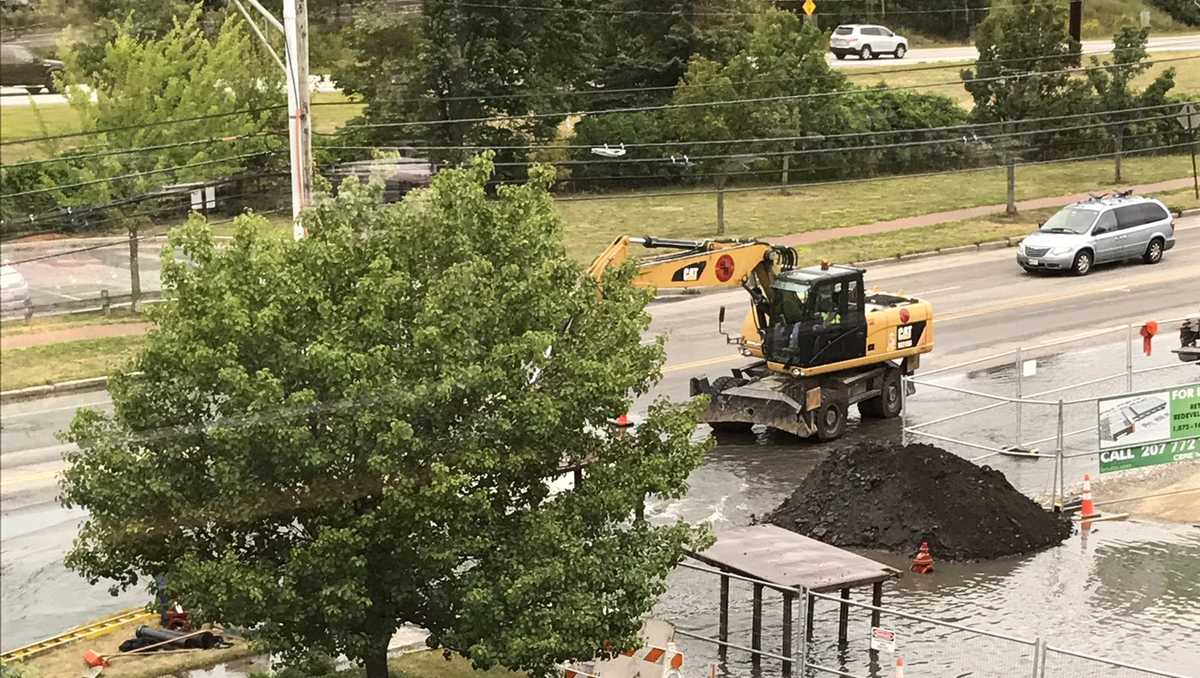 Large water main break on Marginal Way repaired