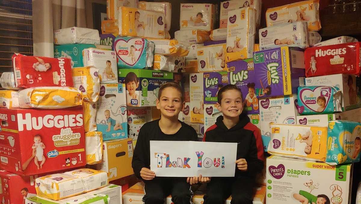 Papillion boys surpass goals to keep babies dry