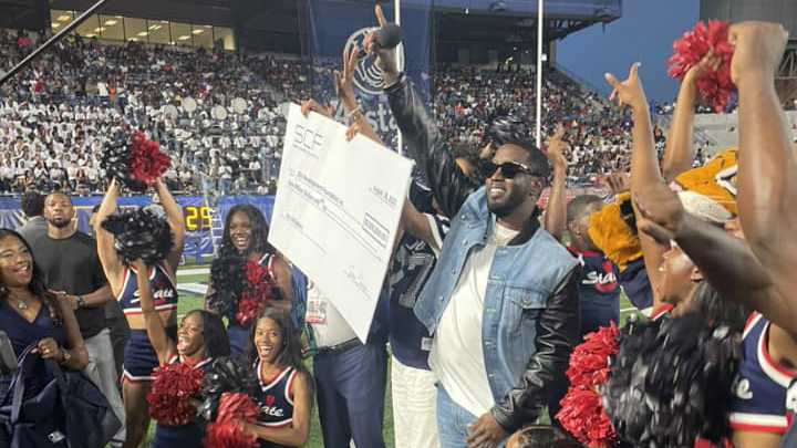Sean 'Diddy' Combs follows through on $1M pledge to JSU football