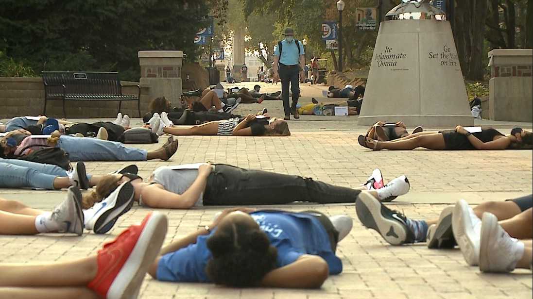 Creighton students organize die-in demonstration