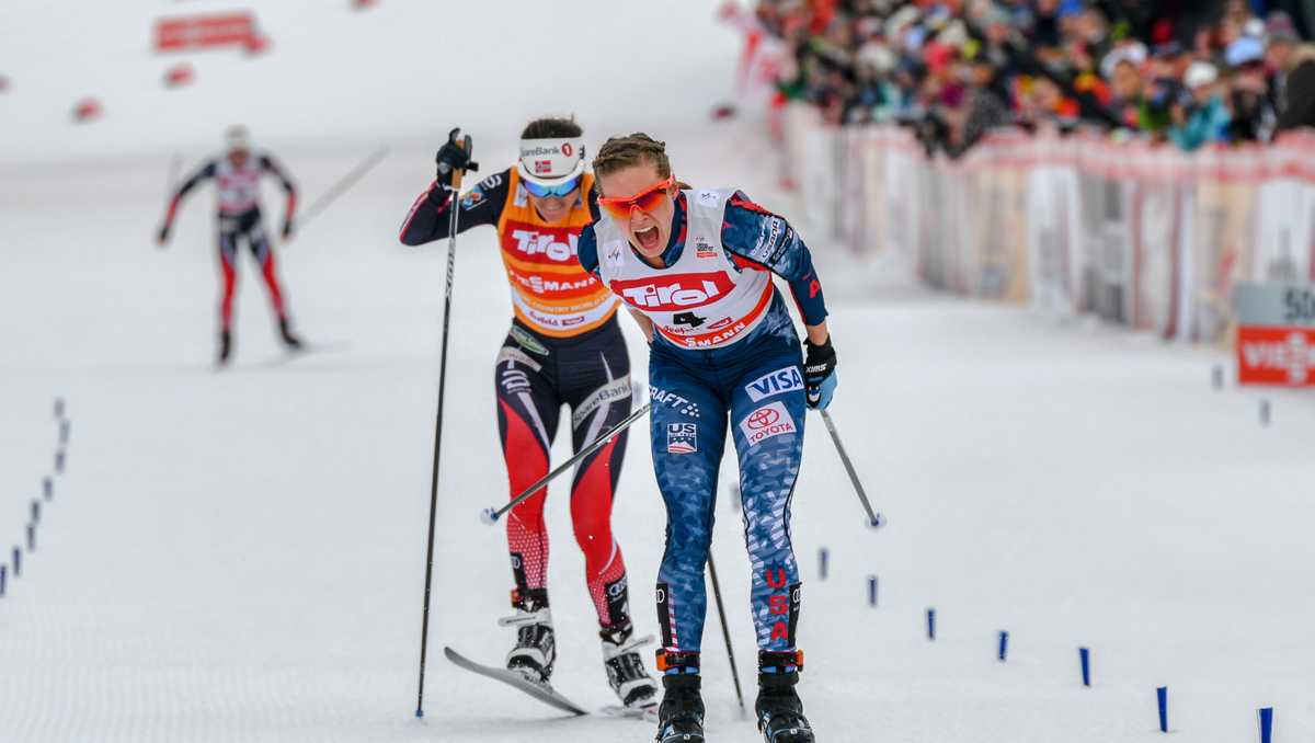 Jessie Diggins wins back-to-back World Cup cross-country ski events