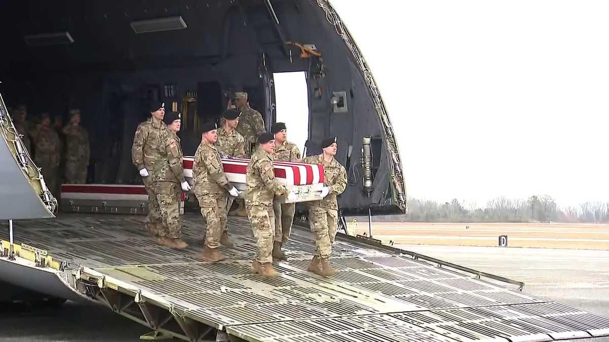 Families President Biden Attend Dignified Transfer For Soldiers