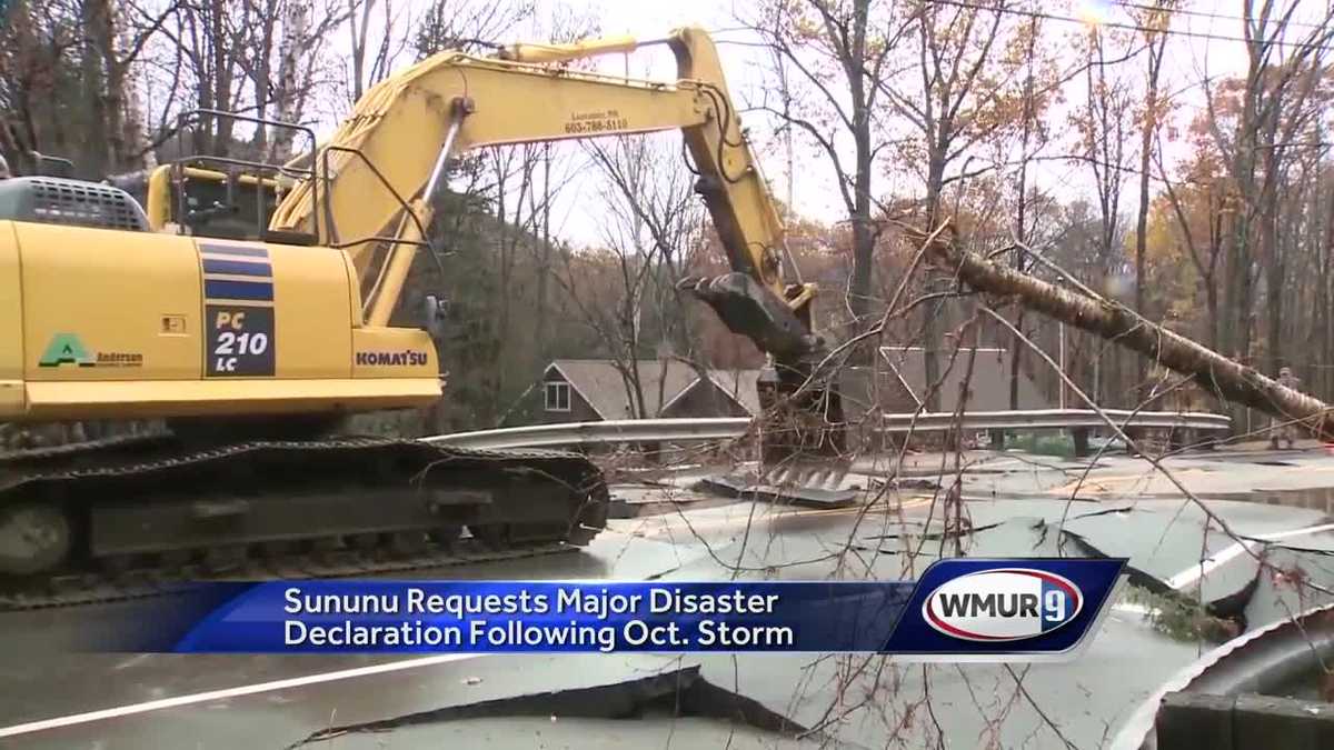 Sununu requests major disaster declaration following storm Sununu requests major disaster declaration following storm