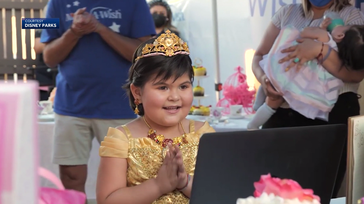 Spanish message from Disney princess for girl battling cancer