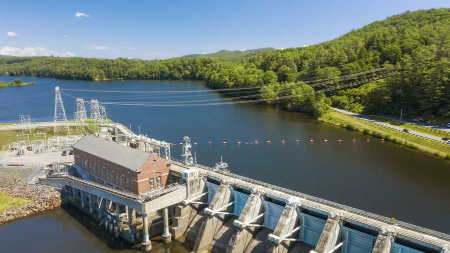 Severe storms damage buoys on Wilder Dam in Lebanon, NH