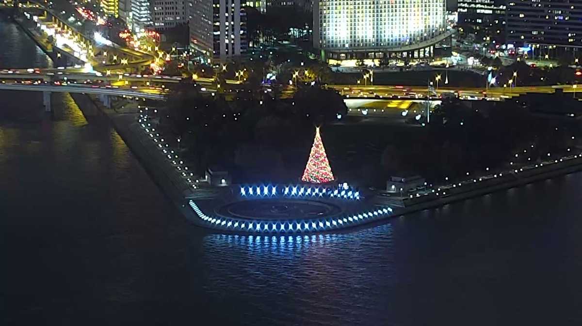 First holiday tree of the season lit at Point State Park
