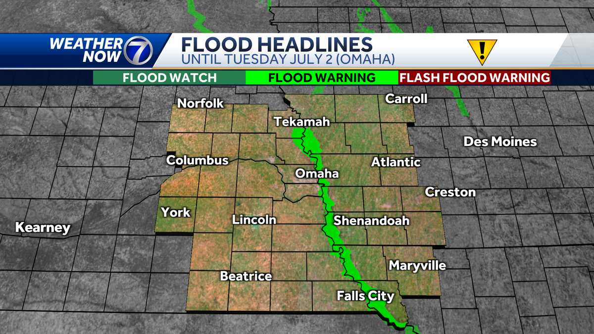 Missouri River levels, flooding impacts: Nebraska, Iowa