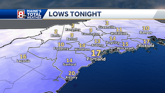 Late day snow with a blast of cold air