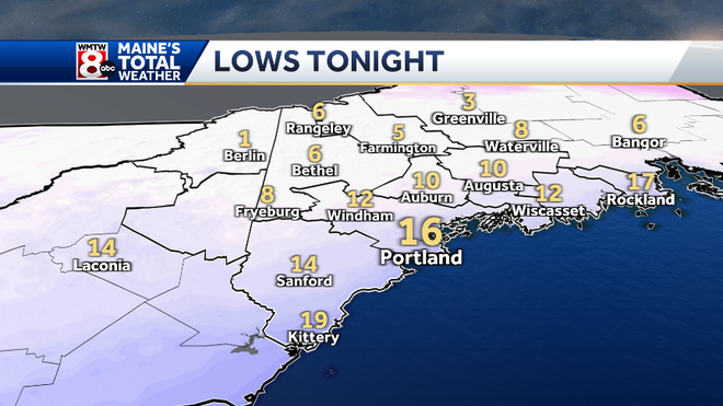 Colder tonight, mild forecast for February
