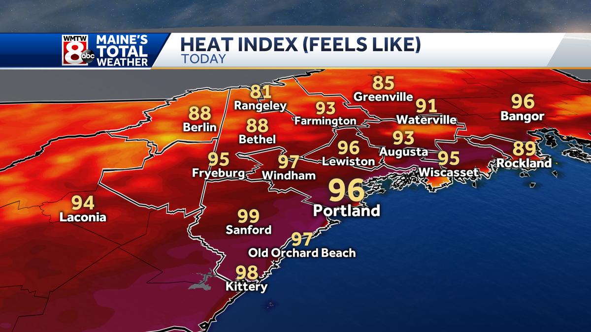 Dangerous heat and humidity Monday, relief on the way