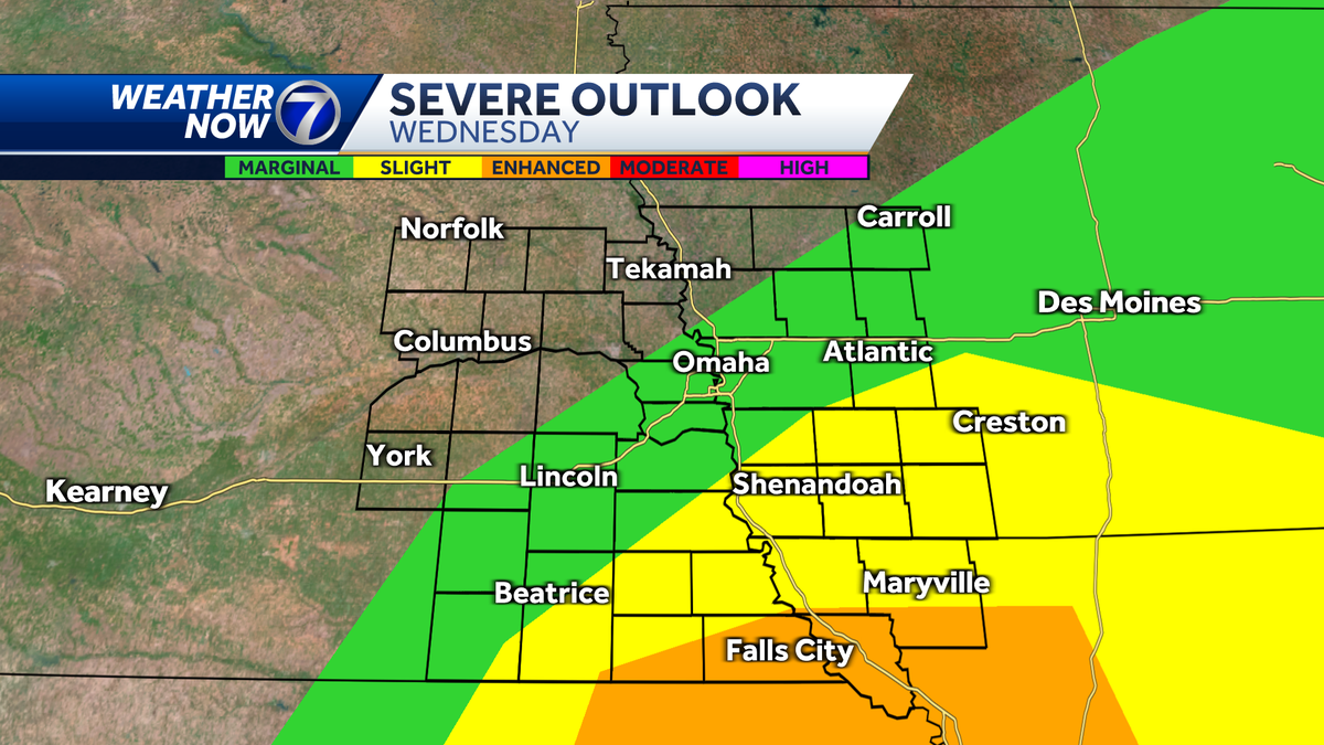 Severe weather brings showers and storms to southeast Nebraska