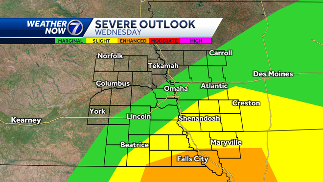 Severe weather brings showers and storms to southeast Nebraska