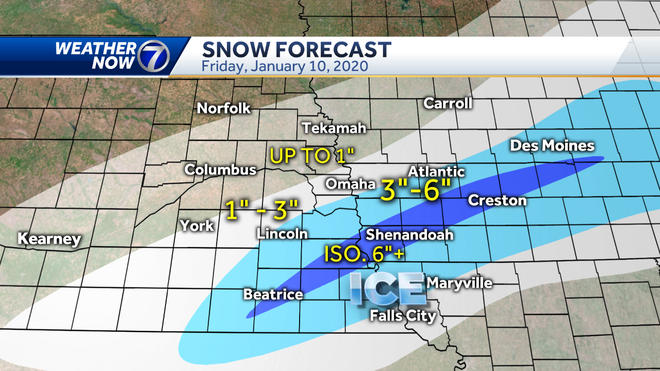 Snow wrapping up in the Omaha metro area, blustery conditions continue