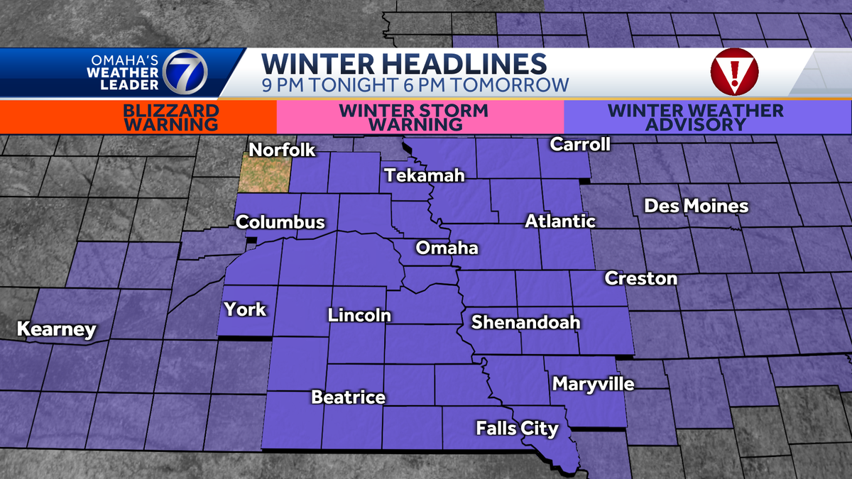 Omaha weather: Snow chances into Valentine's Day weekend