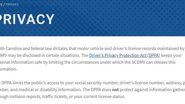 SCDMV answers viewer questions about sale of driver records