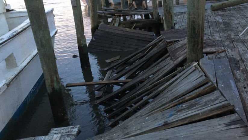 Twenty people fall into water after dock collapses at SC restaurant ...