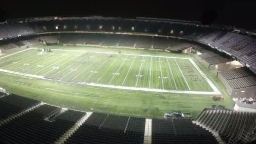 TIMELAPSE: Watch the turf get removed from the Mercedes-Benz Superdome