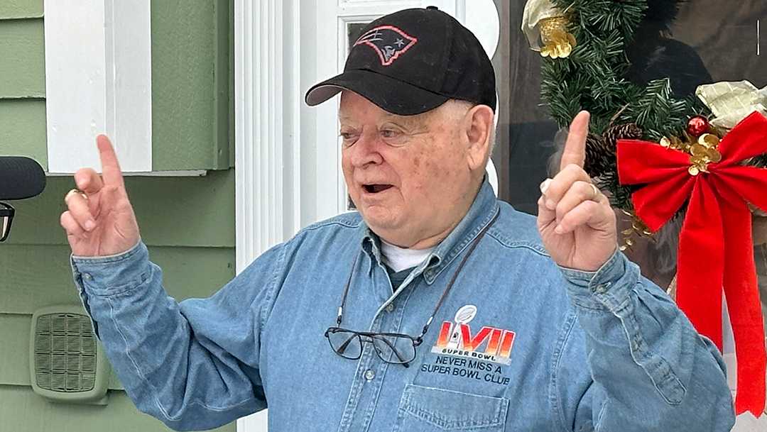 Patriots fan Don Crisman attends another Super Bowl