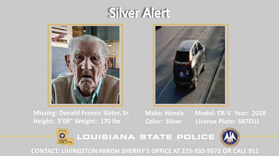 Silver Alert cancelled, 93-year-old Denham Springs man located