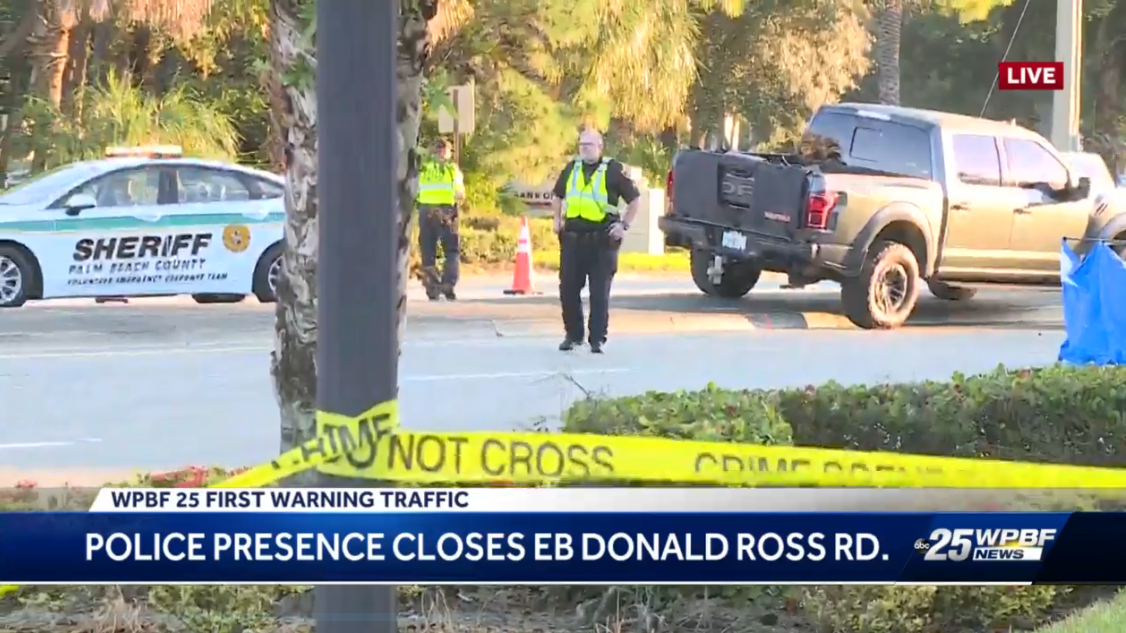 Police presence closes part of Donald Ross Road