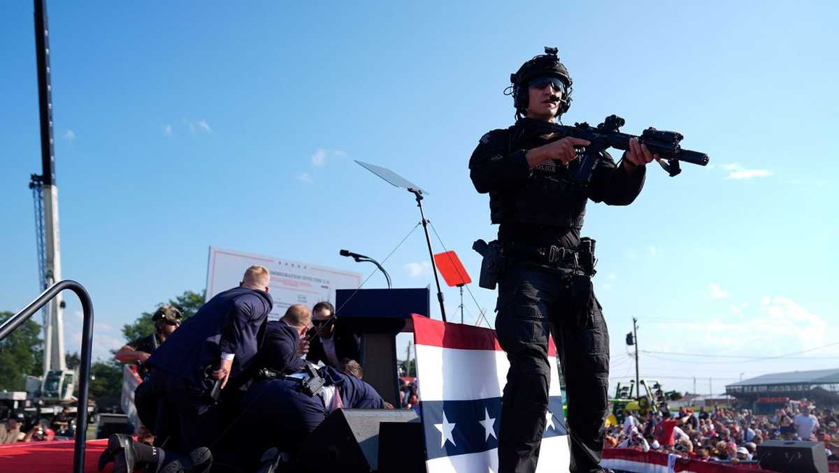 PHOTOS: Incident at Trump rally