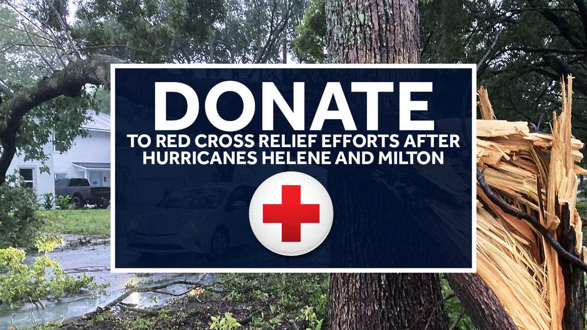 Donate to Red Cross relief efforts after Hurricane Helene