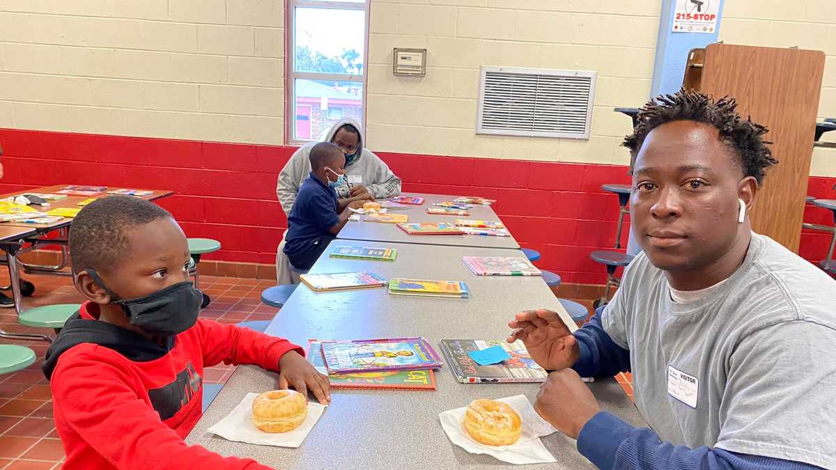 Donuts With Dad Davis Elementary School Montgomery, Alabama