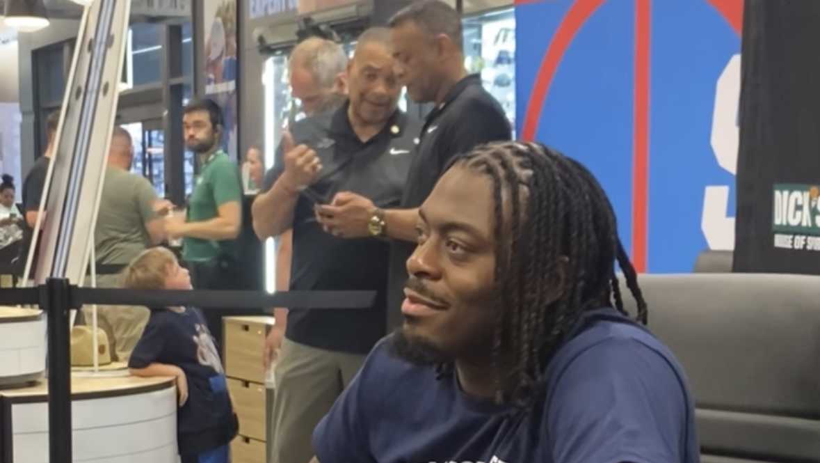 Fans line up overnight for meet-and-greet with Lu Dort