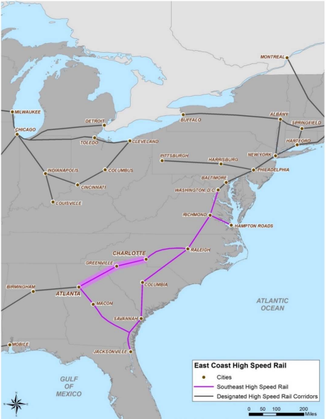 Rail corridor from Charlotte to Atlanta under consideration, states ...